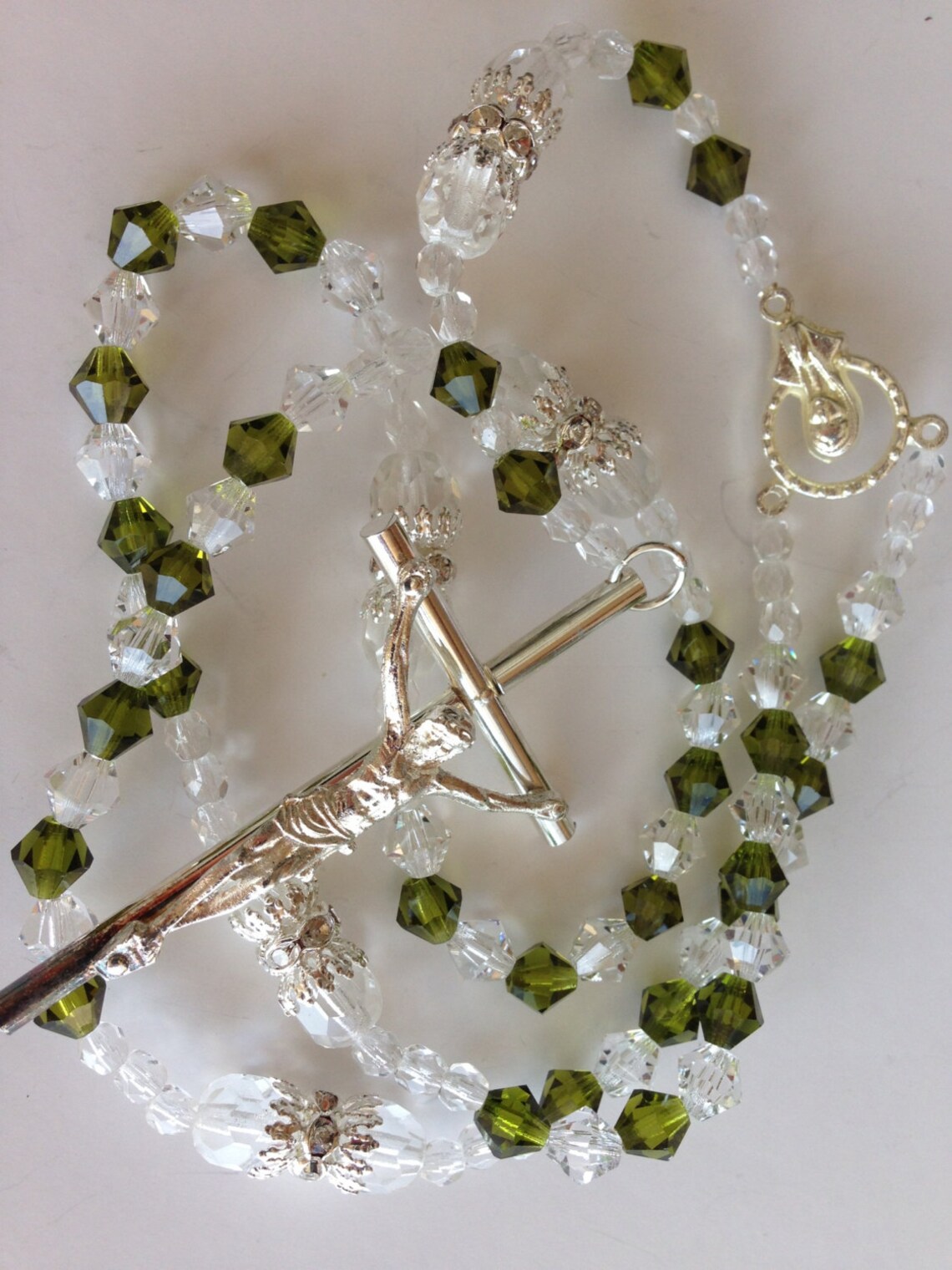 Catholic Crystal Rosary/rosario De Crystal - Etsy