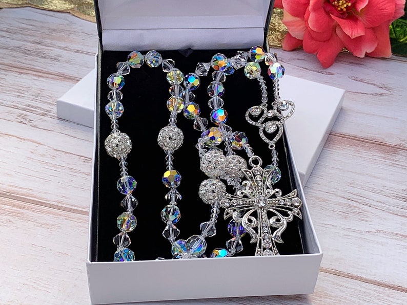 Swarovski Crystal Rosary/ Rosario De Crystal Swarovski/ Rosario Para ...