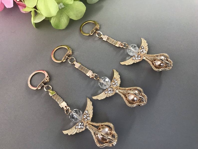 24 Angel Keychains for Baptism Favors/ Recuerditos Para - Etsy