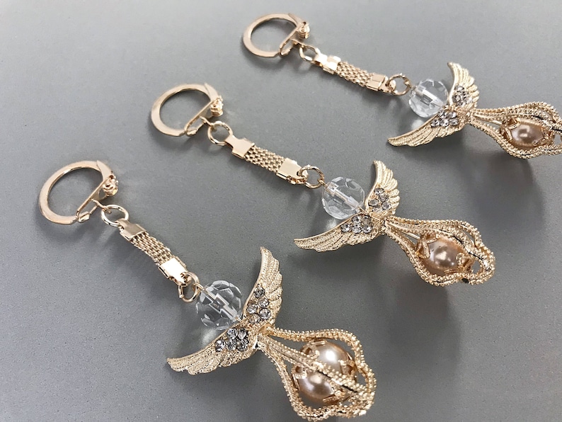24 Angel Keychains for Baptism Favors/ Recuerditos Para - Etsy