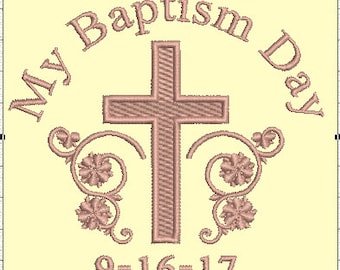 Baptism embroidery | Etsy