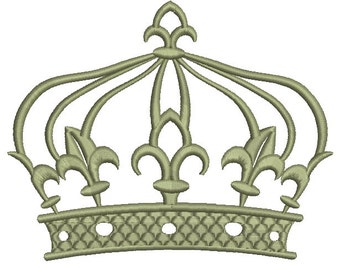 Crown Embroidery Design Instant Download | Etsy
