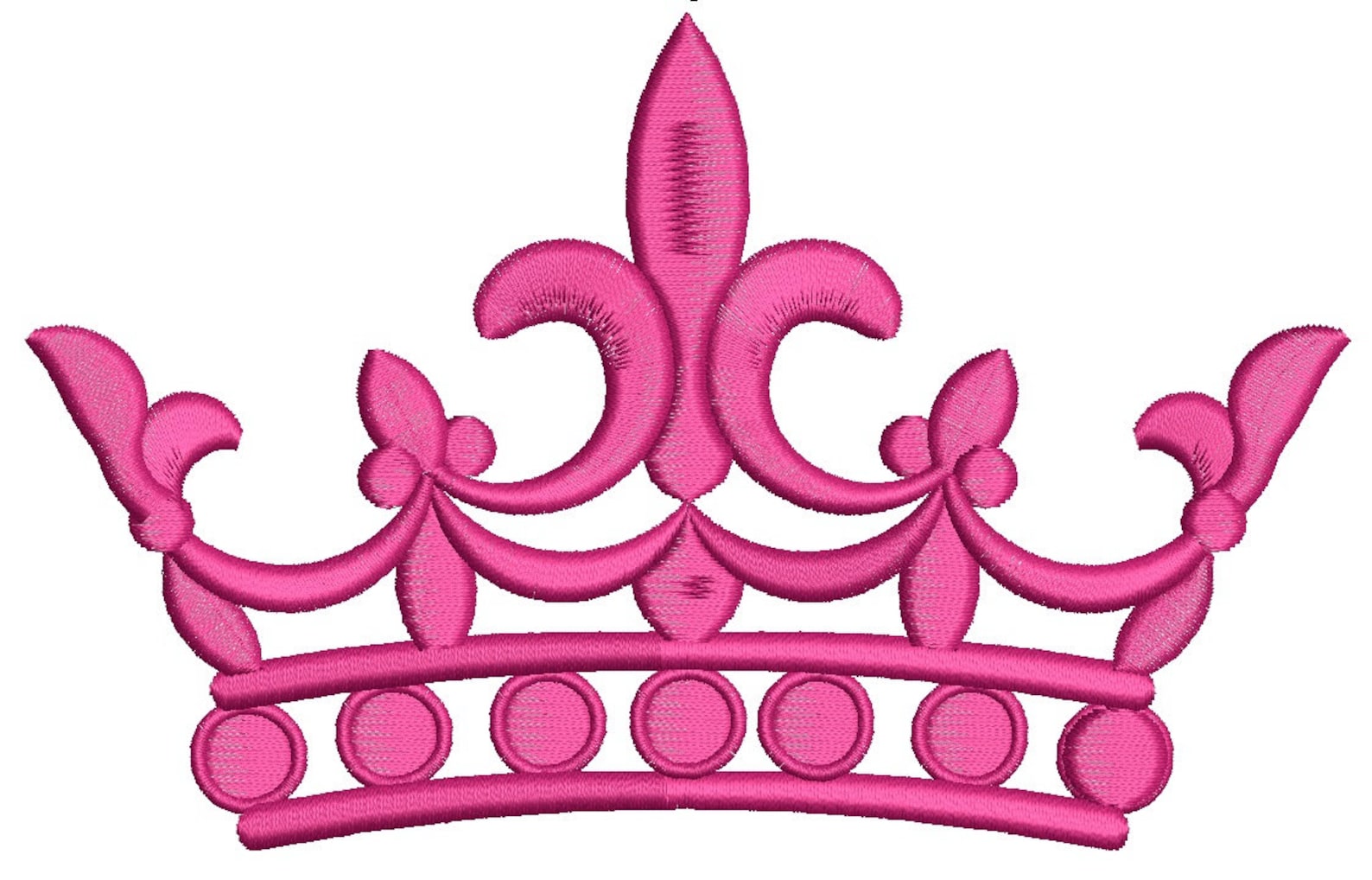 Crown Embroidery Design Design Tested | Etsy