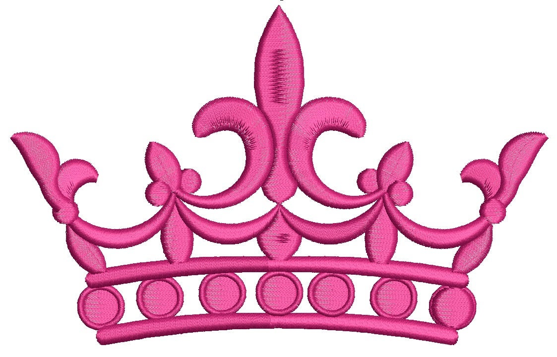 Crown Embroidery Design Design Tested | Etsy