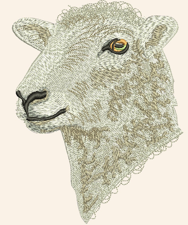 Lamb sheep Machine Embroidery Design - Etsy