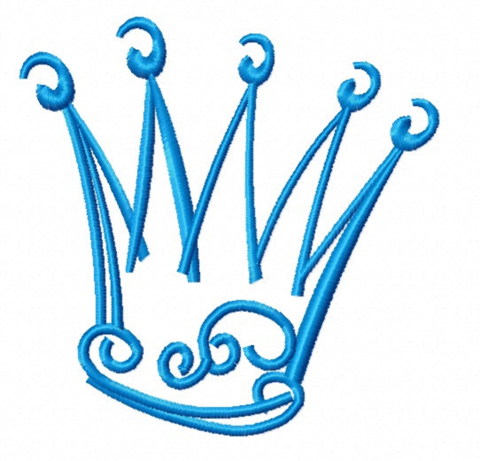 Prince Crown Design Embroidery File Instant Download | Etsy