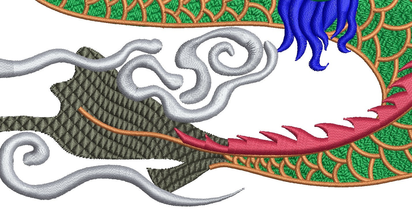 Chinese dragon Machine Embroidery Designs tested | Etsy