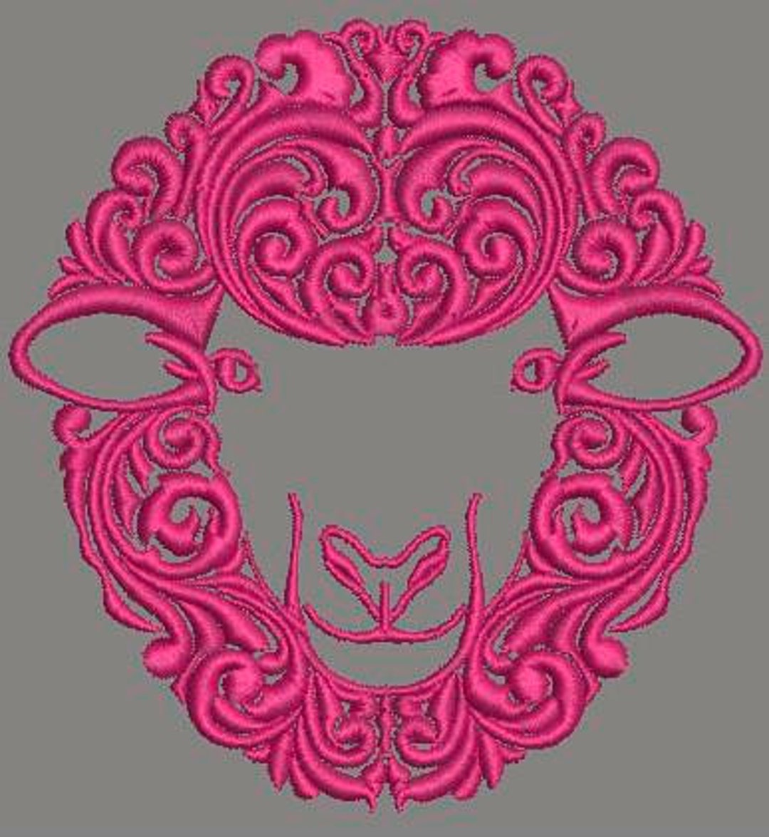 Machine Embroidery Design - Lamb (sheep) / and Graphics Formats .ai ...
