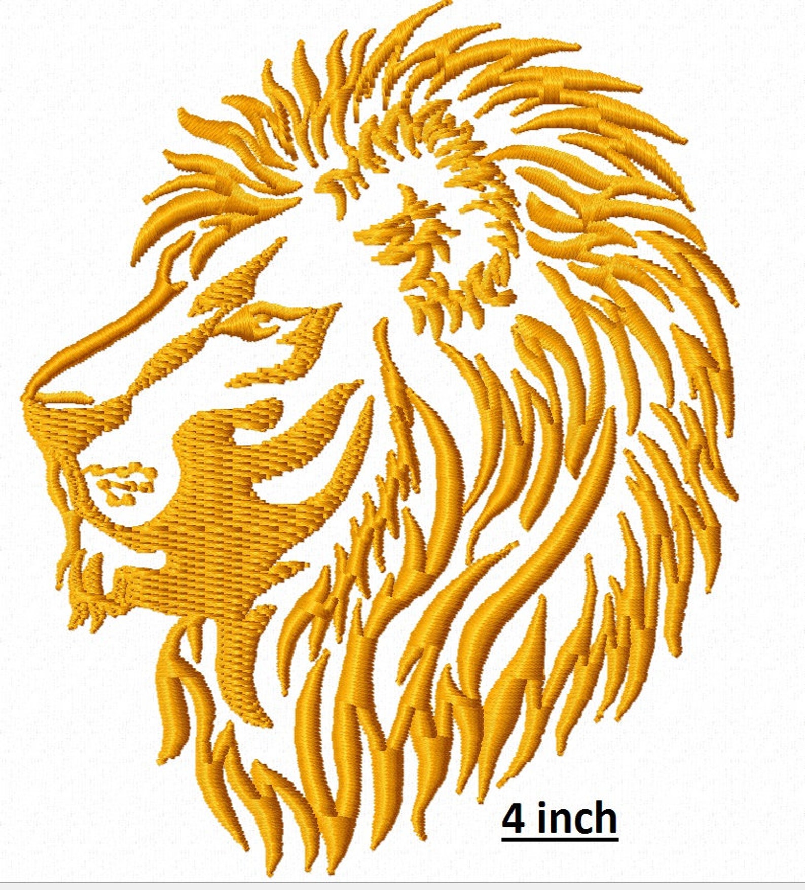 Lion Machine Embroidery Design Tested | Etsy