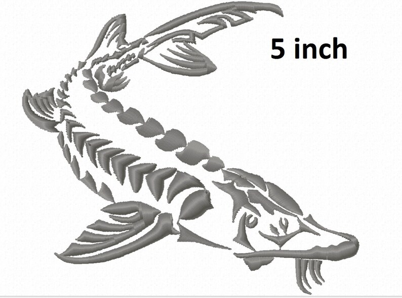 Sturgeon Machine Embroidery Designs Instantly Download - Etsy