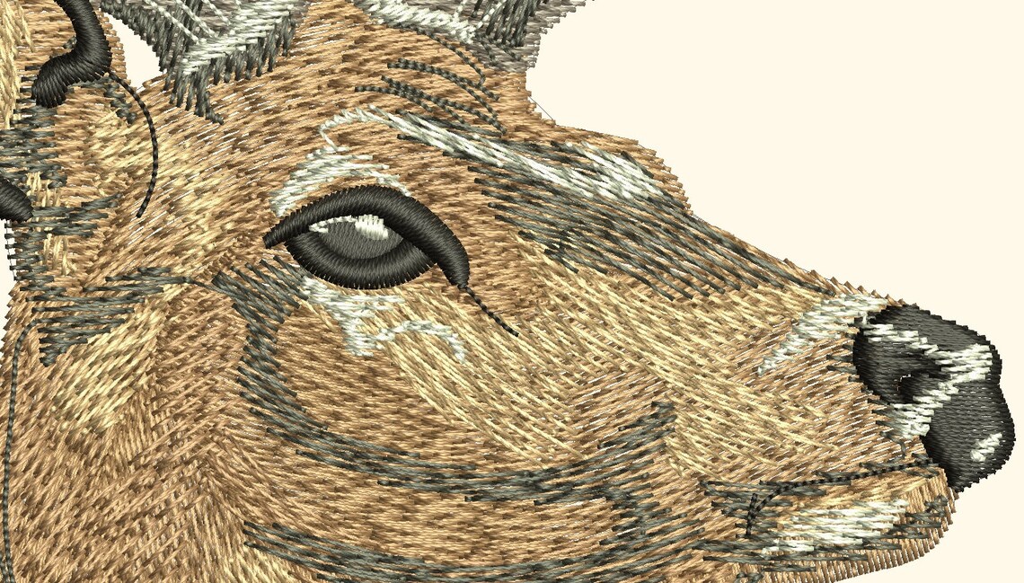 Deer Head Machine Embroidery Design Instant Download - Etsy