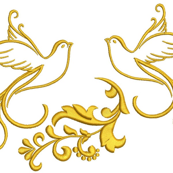 Embroidery Design Dove - Etsy