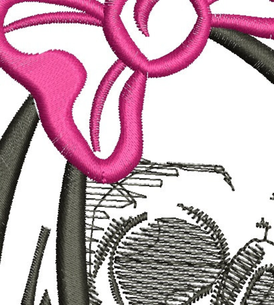 Skull Emo Machine Embroidery Design | Etsy