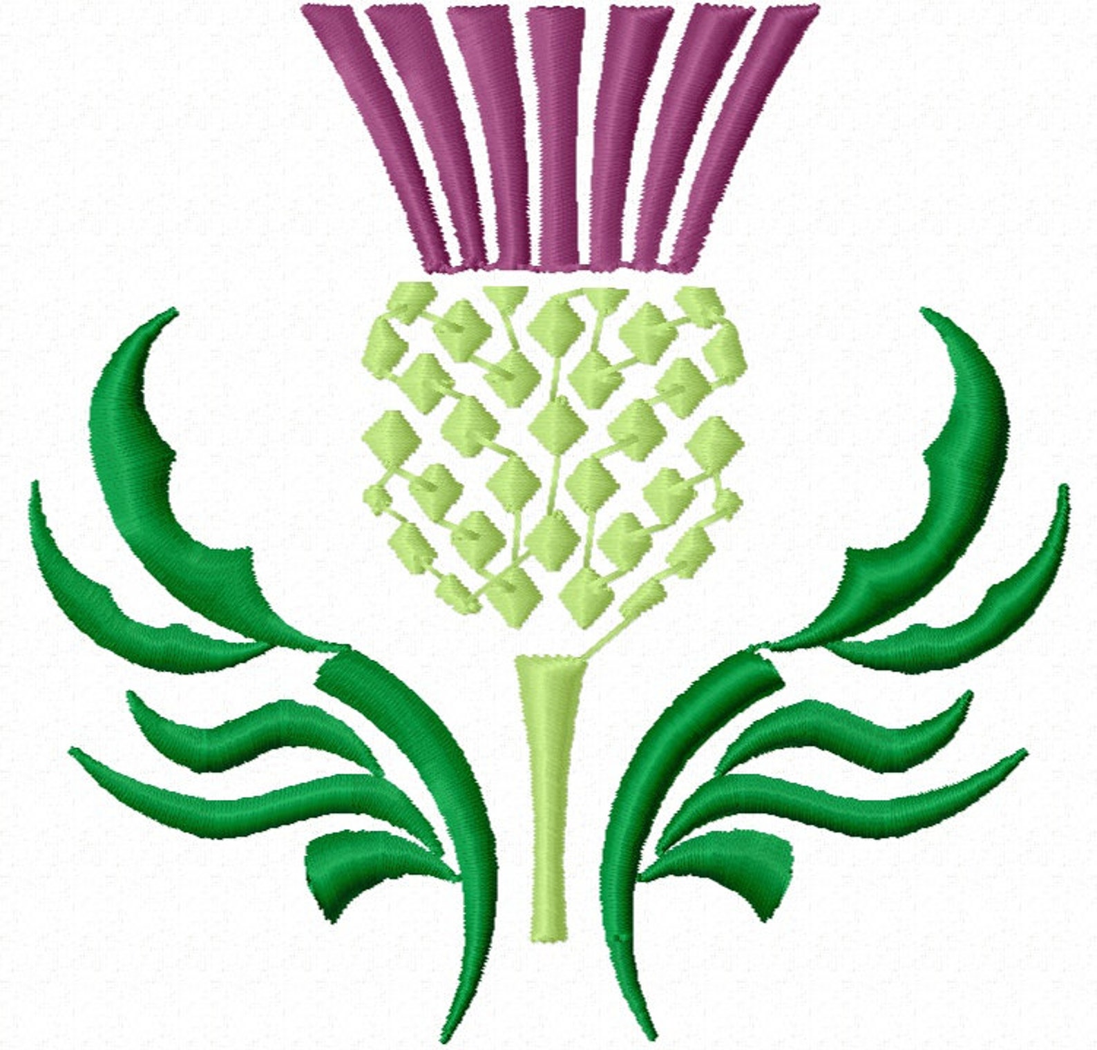 Thistle Embroidery Machine Embroidery Design - Etsy