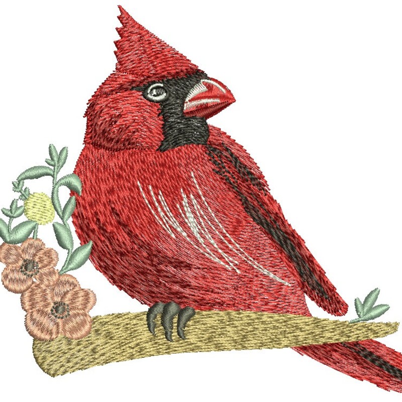 Cardinal Embroidery - Etsy