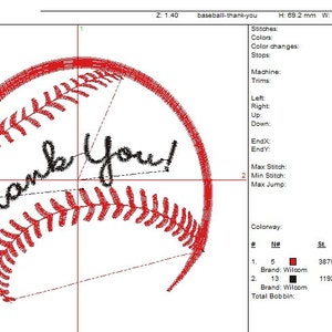 Baseball - Machine Embroidery Design - Etsy