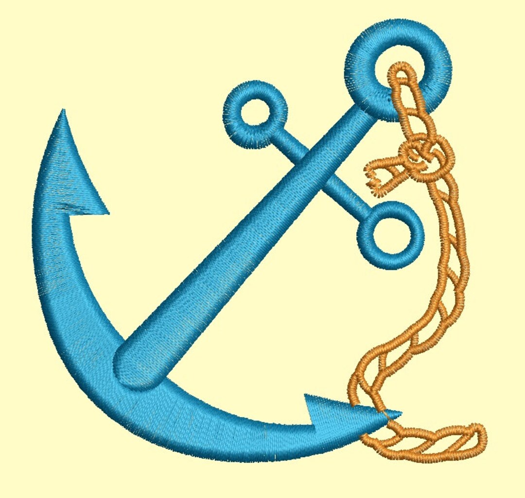 Anchor Machine Embroidery Designs 2 Sizes 4inc, 3 Inc - Etsy