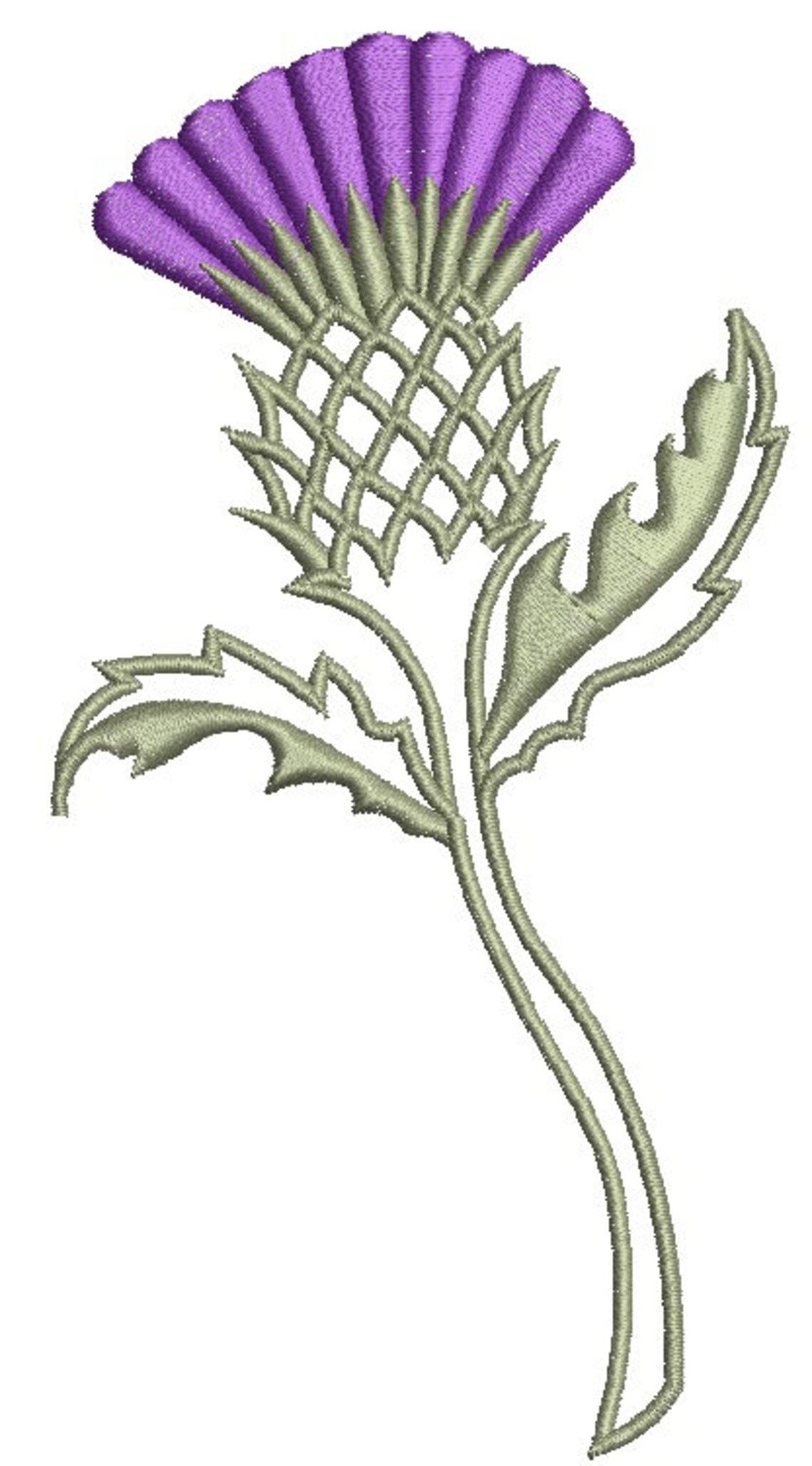 Thistle Branchembroidery Machine Embroidery Design - Etsy