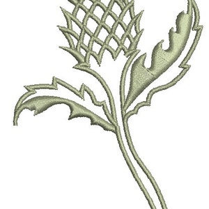 Thistle Branchembroidery - Machine Embroidery Design - Etsy