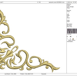 Openwork Corner Machine Embroidery Design, Instant Download - Etsy