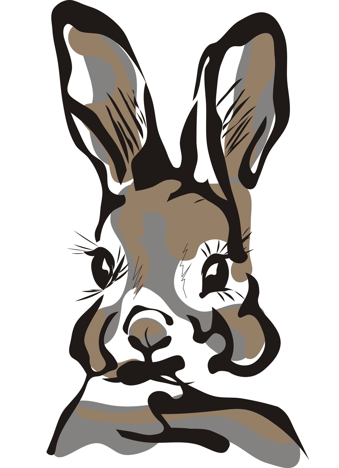 Vintage Rabbit Machine Embroidery Design and Graphics Formats - Etsy