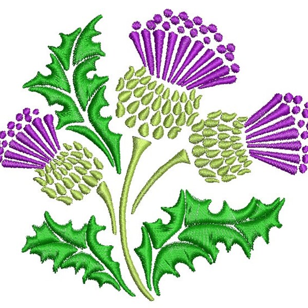 Thistle Embroidery Pattern - Etsy
