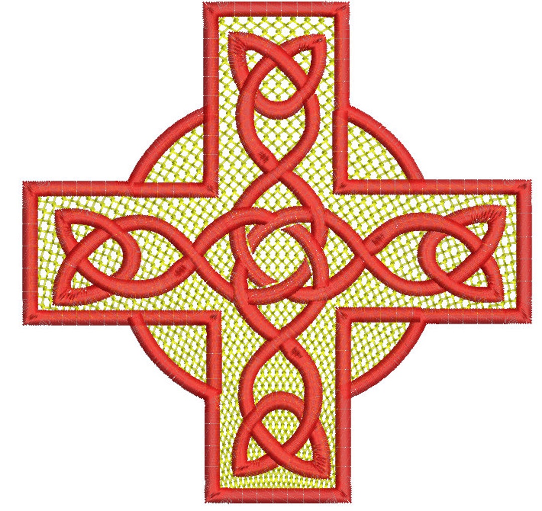 Celtic Cross Embroidery Design, Three Sizes, Design Tested - Etsy