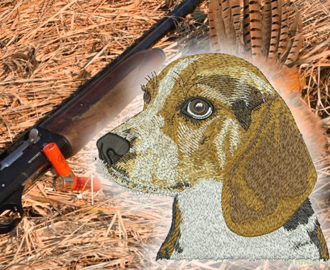 Beagle Dog Embroidery Design / INSTANT DOWNLOAD / Three Sizes - Etsy