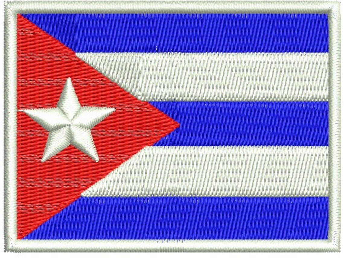 Cuba Flag Embroidery Design Machine Embroidery Design | Etsy