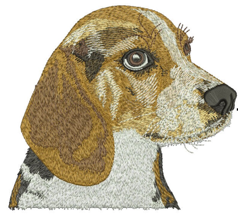 Beagle Dog Embroidery Design / INSTANT DOWNLOAD / Three Sizes - Etsy