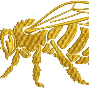 Gold Bee Machine Embroidery Design Instantly Download Tested - Etsy