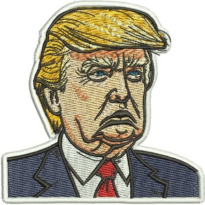 Donald Trump Face Machine Embroidery Designs, This is NOT a REAL ...