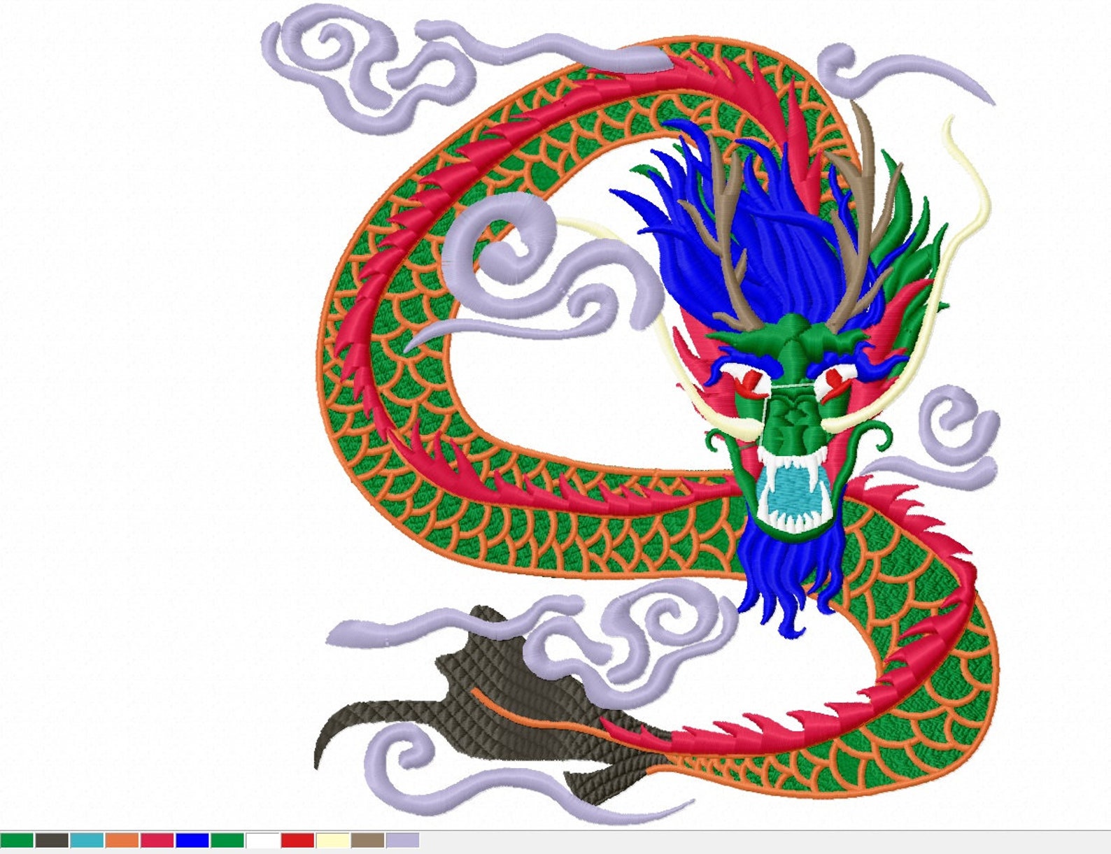 Chinese Dragon Machine Embroidery Designs, Tested - Etsy