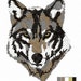 Wolf Head Machine Embroidery Design INSTANT DOWNLOAD - Etsy