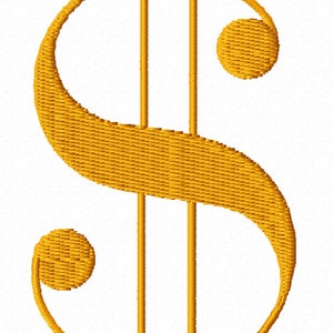 Dollar Sign Machine Embroidery Design , Instant Download - Etsy