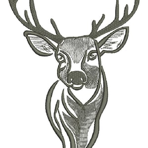 Deer INSTANT DOWNLOAD Machine Embroidery Design - Etsy