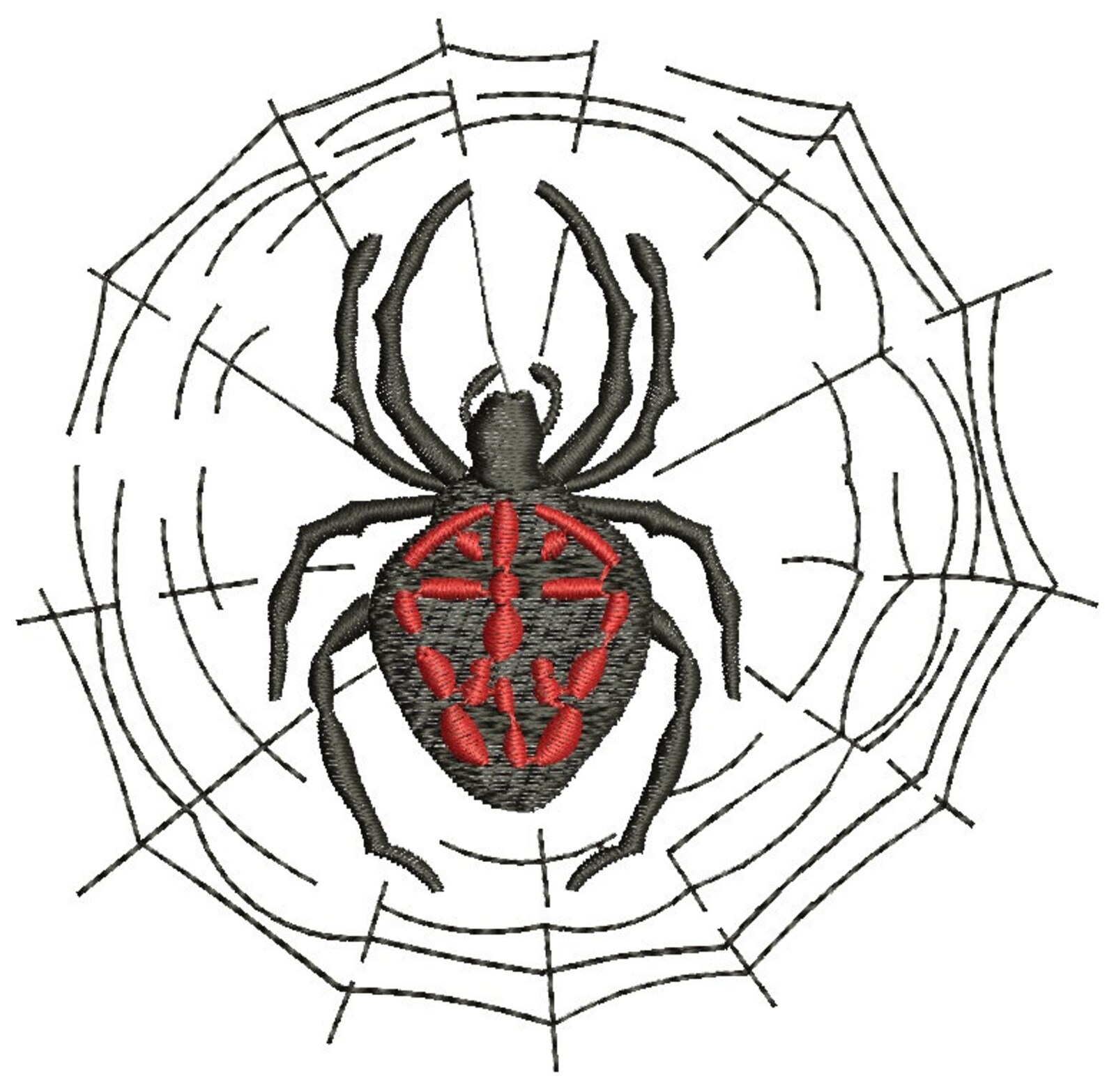 Spider on the Web Machine Embroidery Design 4 X 4 33 22 - Etsy