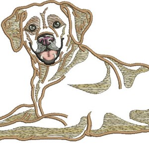 Labrador Applique Machine Embroidery Design - Etsy