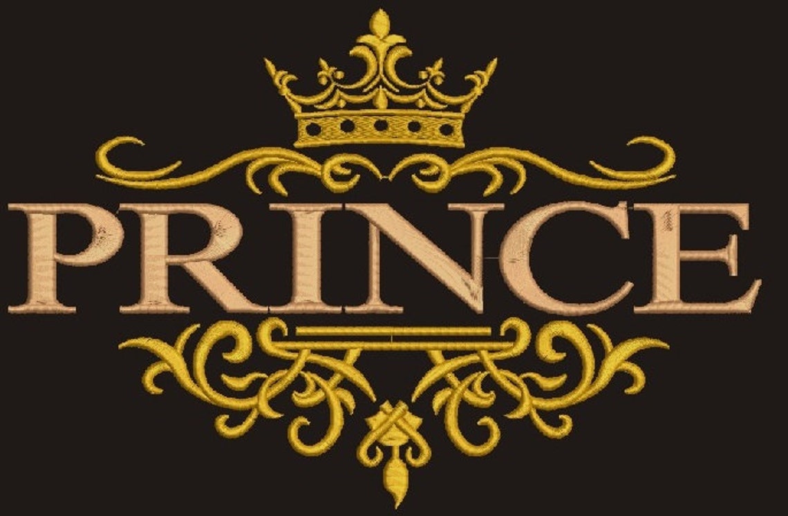 PRINCE Crown Machine Embroidery Design Instantly Download - Etsy