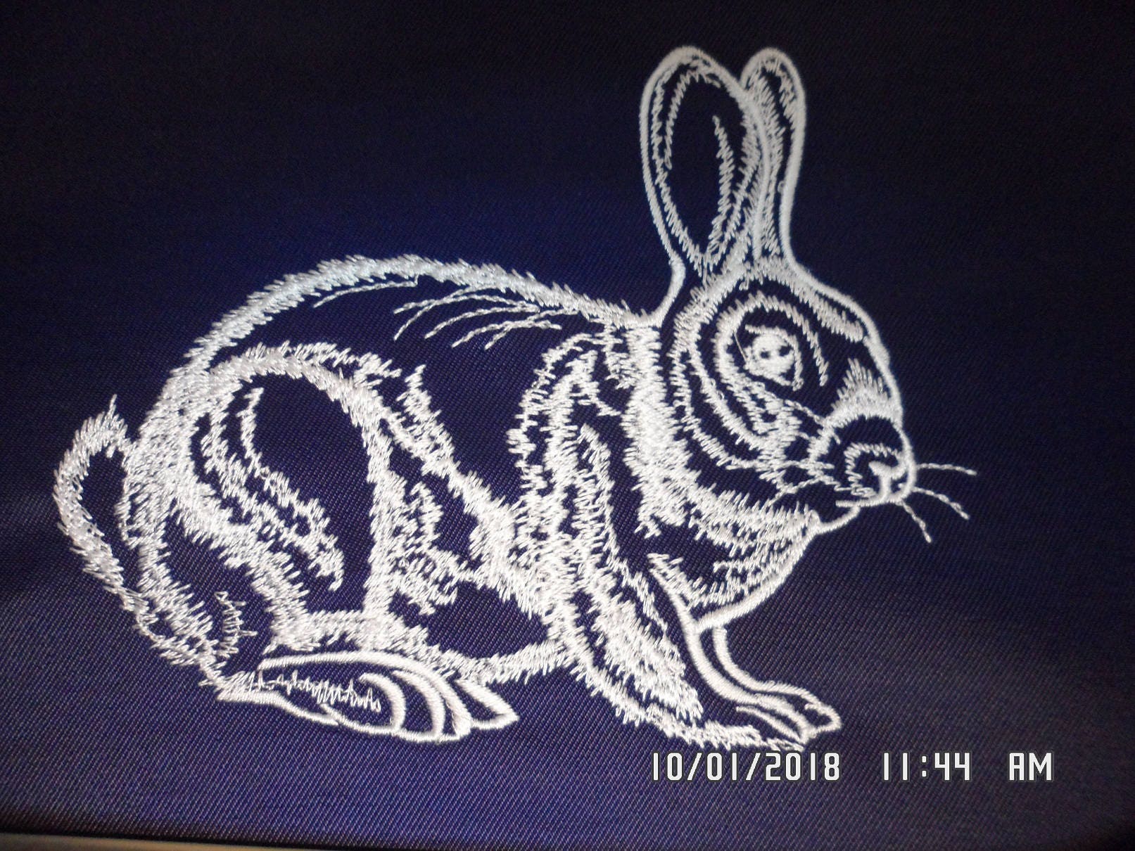 Rabbit Machine Embroidery Design Tested | Etsy