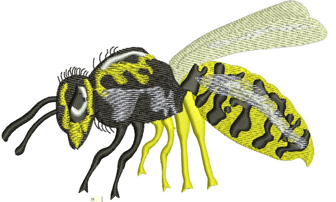 Wasp Machine Embroidery Design - Etsy