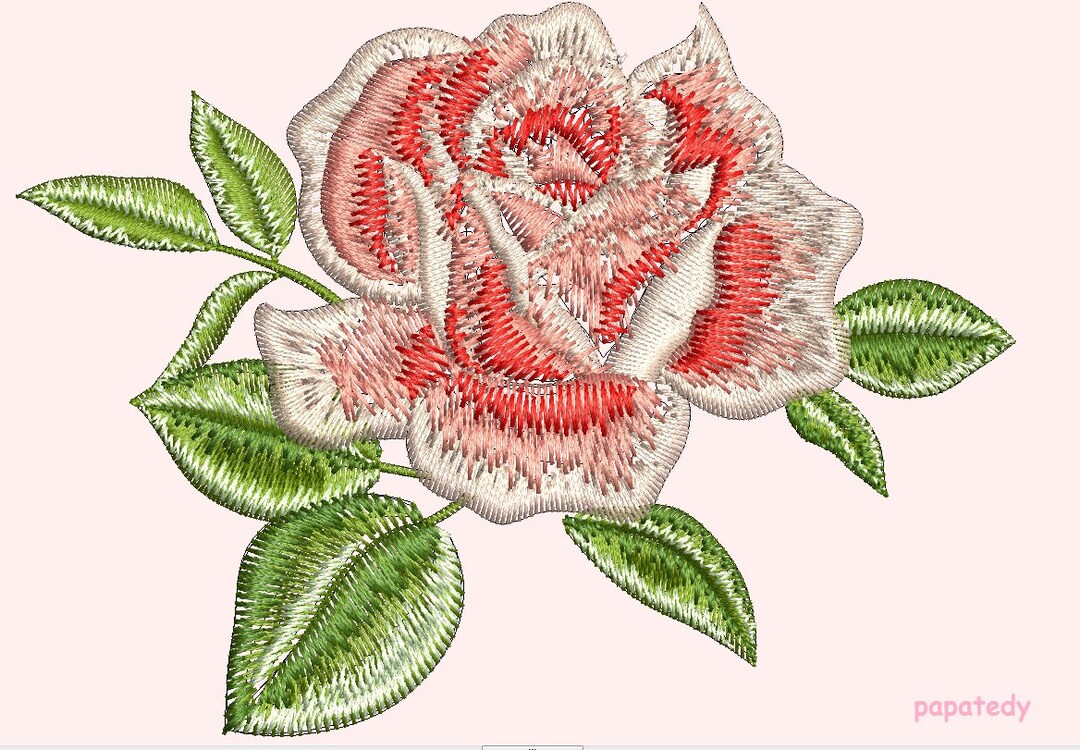 Rose - Machine Embroidery Design - Tested - Etsy