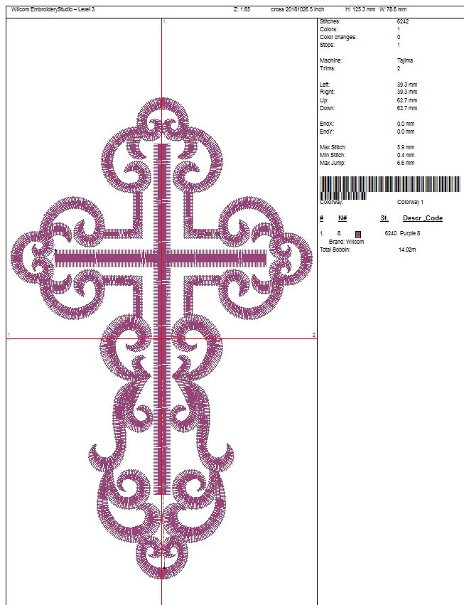 Cross Machine Embroidery Design Machine Embroidery Design - Etsy