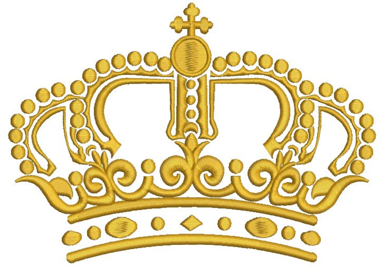 Crown Machine Embroidery Design Tested | Etsy