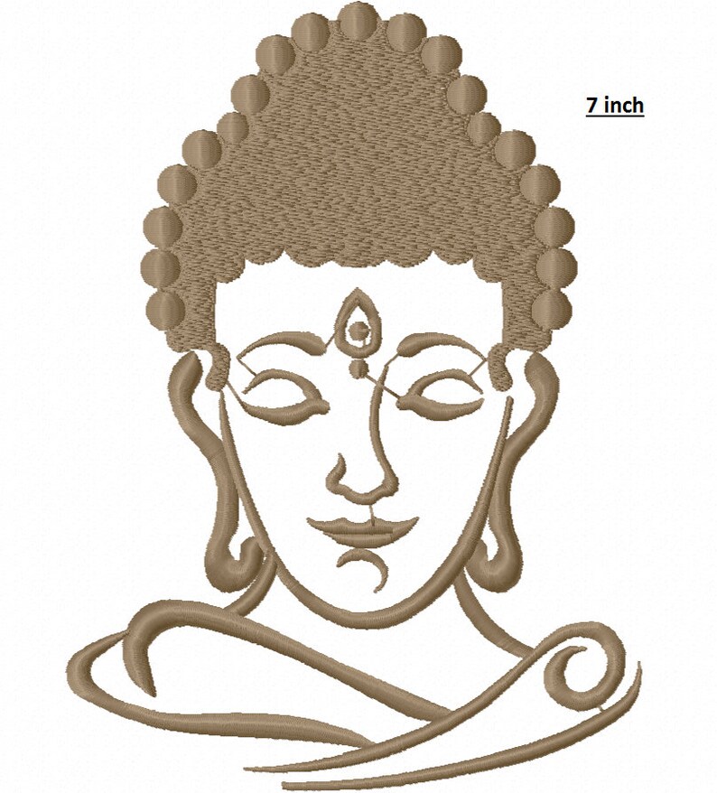 Buddha's Face Close-up Machine Embroidery Design - Etsy