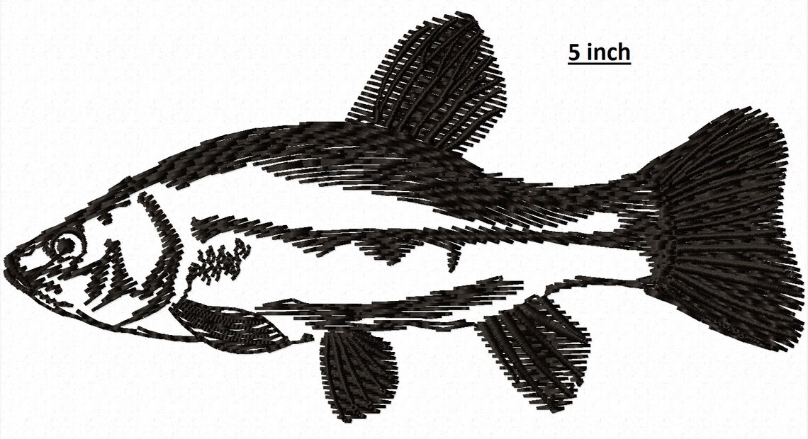 Tench Fish Machine Embroidery Design Instant Download - Etsy