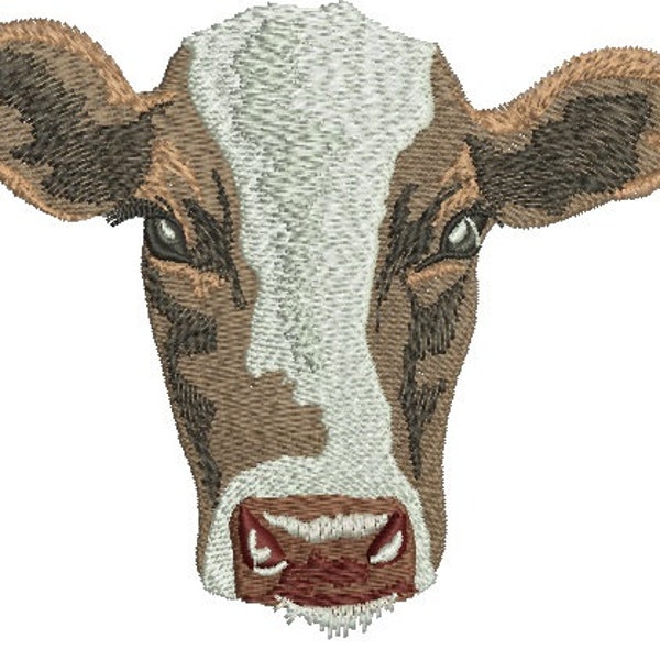 Cow Head Embroidery Pes File - Etsy
