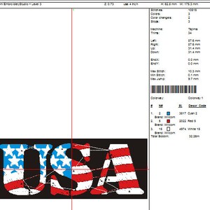 USA Machine Embroidery Design - Etsy