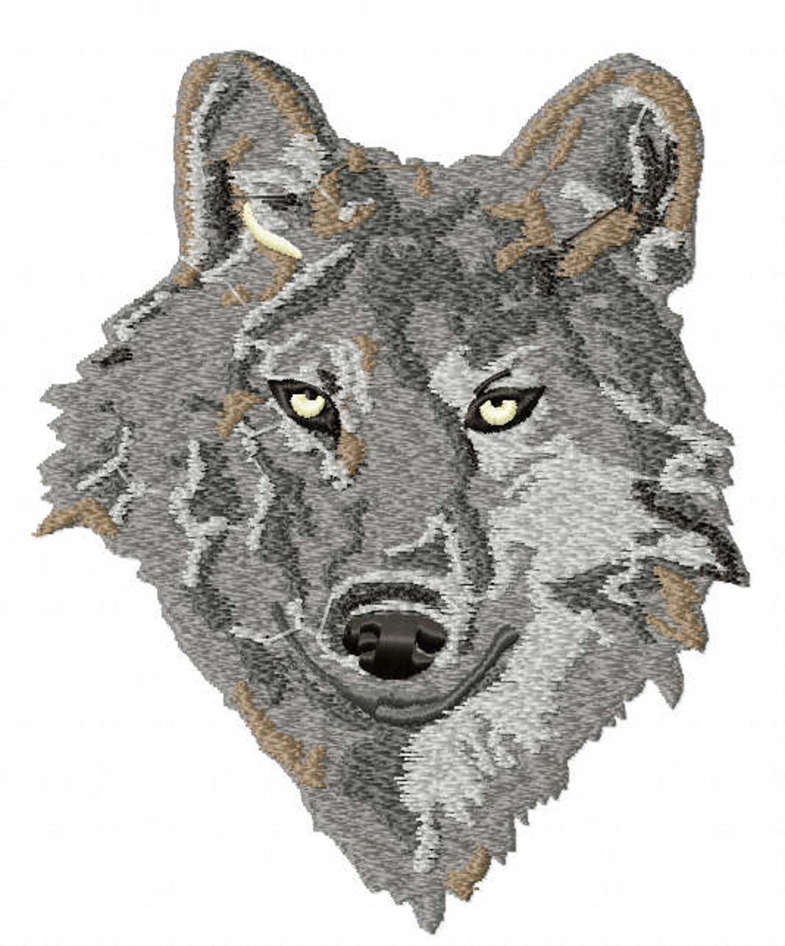 Wolf head INSTANT DOWNLOAD Machine Embroidery Design | Etsy