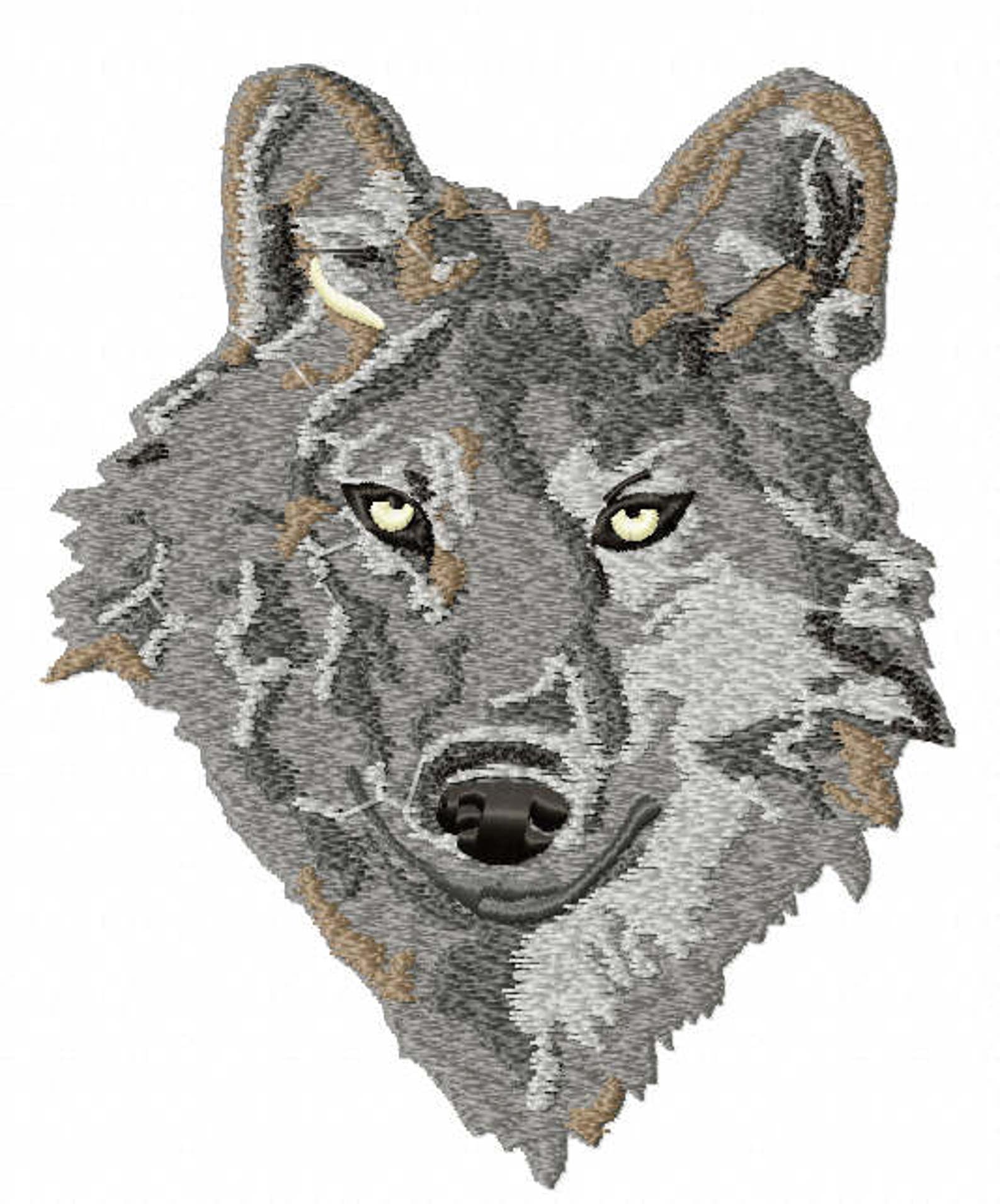 Wolf Head INSTANT DOWNLOAD Machine Embroidery Design | Etsy